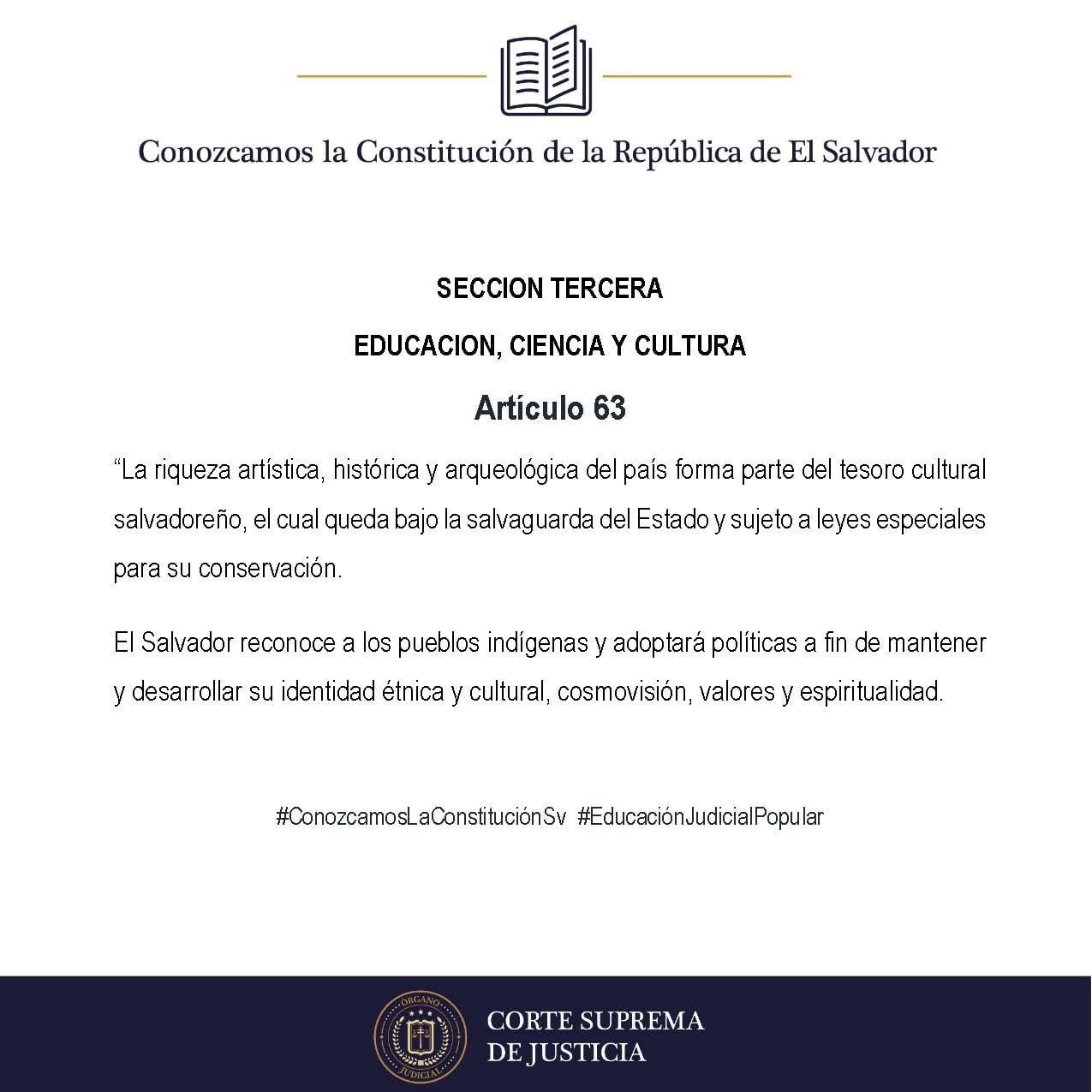 Conozcamos la Constitución de la República - Artículo - 63 - Corte ...